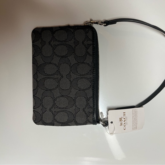 Coach | Accessories | Coach Signature Corner Zip Small Wristlet | Poshmark